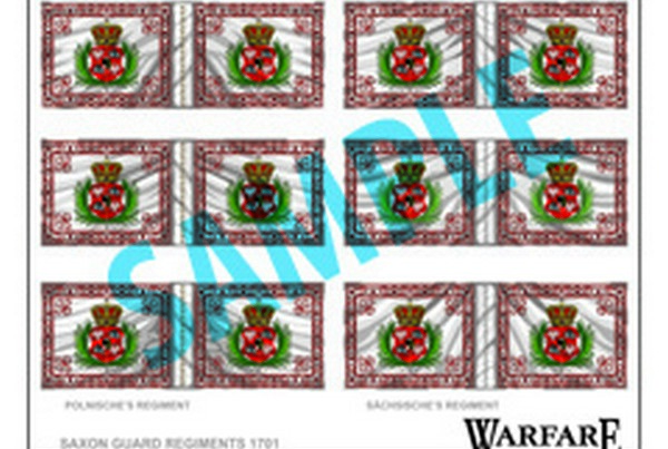 Saxon Flags for Great Northern War | League of Augsburg