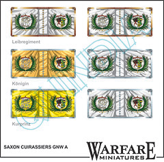 Saxon Flags for Great Northern War | League of Augsburg
