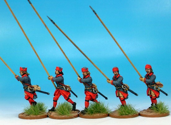 S18 Swedish pikemen in karpus charging | League of Augsburg